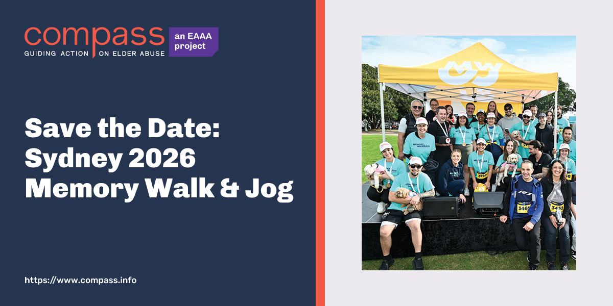 Save the Date: Sydney 2026 Memory Walk & Jog - Compass