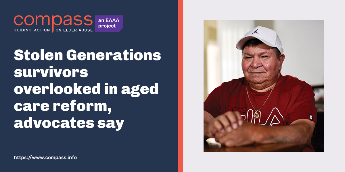 Stolen Generations survivors overlooked in aged care reform, advocates ...