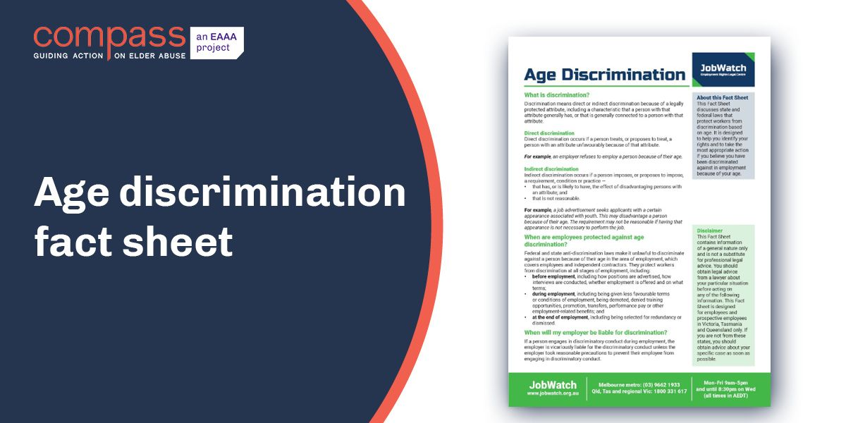 Age discrimination fact sheet - Compass