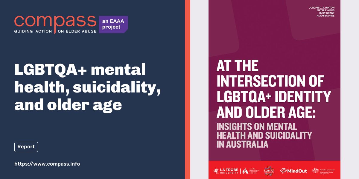 LGBTQA+ mental health, suicidality, and older age - Compass