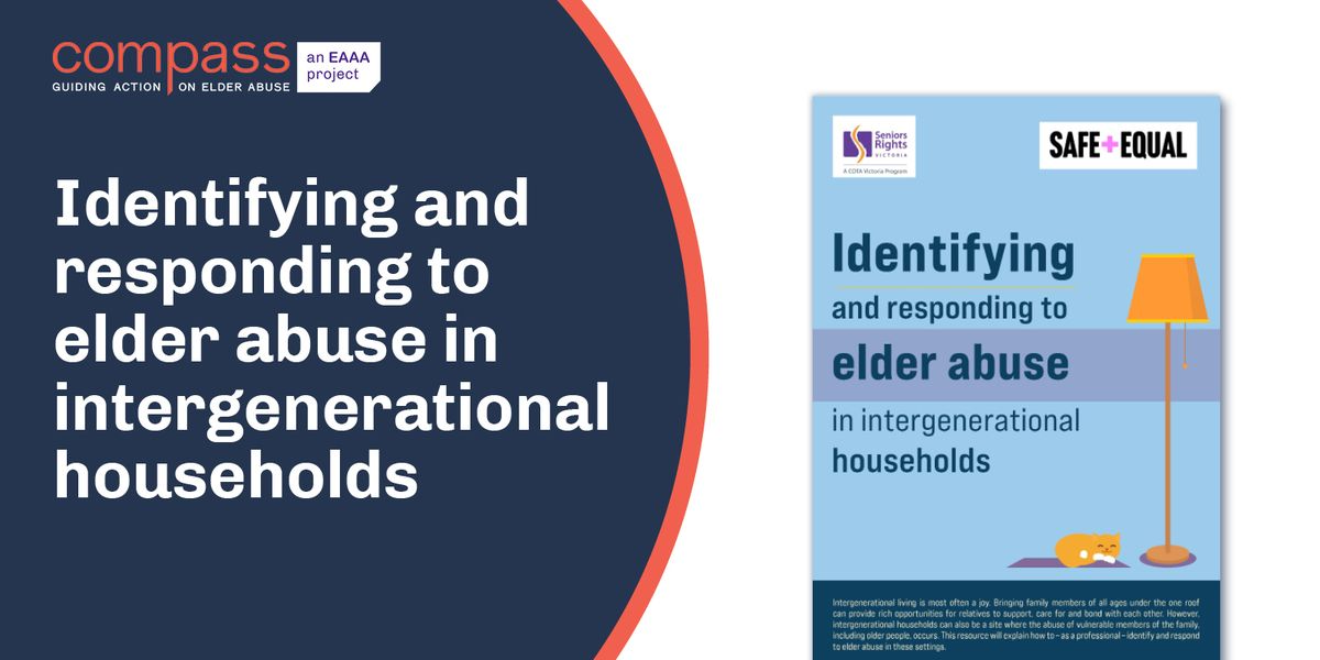 Identifying and responding to elder abuse in intergenerational ...