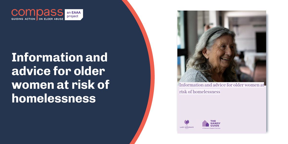 Information and advice for older women at risk of homelessness - Compass