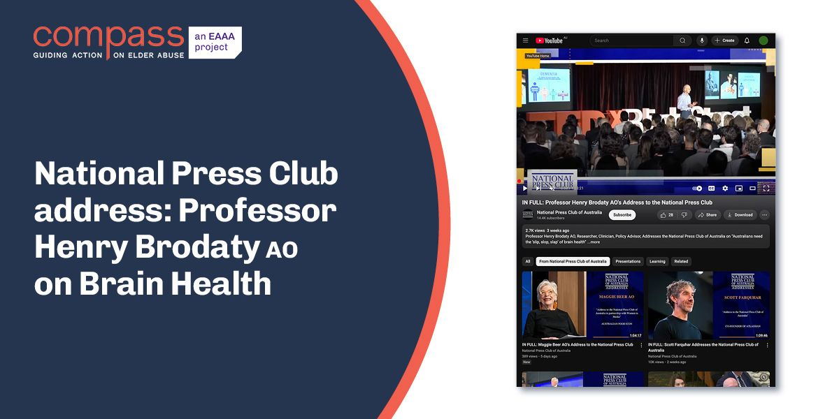 National Press Club address: Professor Henry Brodaty AO on Brain Health ...