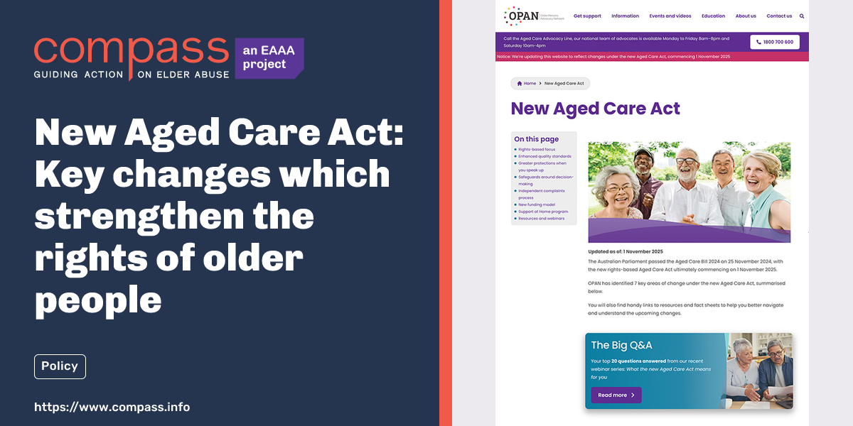 New Aged Care Act: Key changes which strengthen the rights of older ...